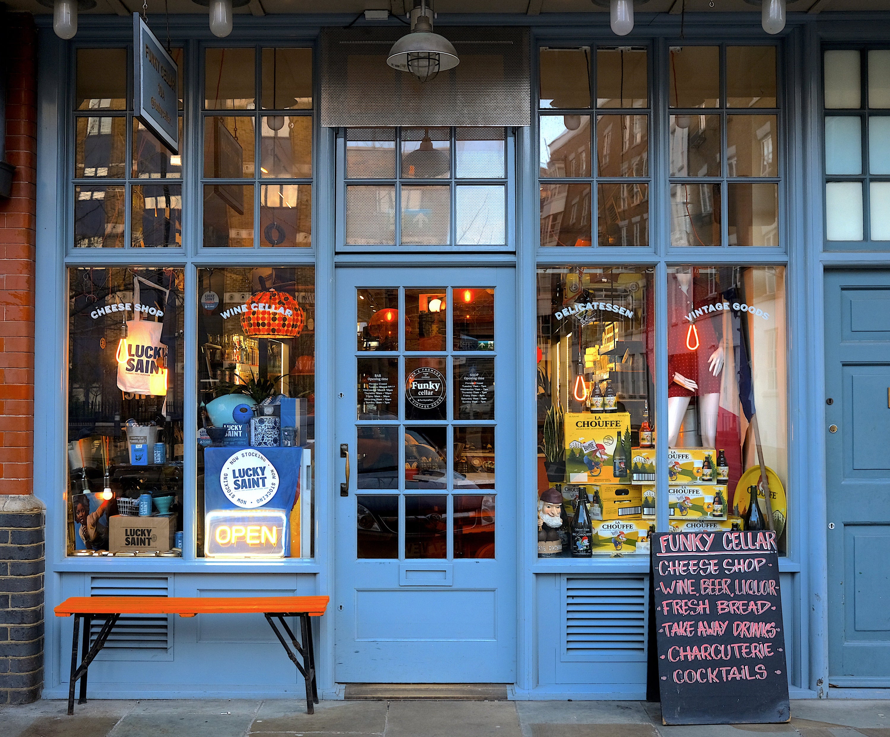 Cheese shop and delicatessen, cheese and wine bar. – Funky Cellar